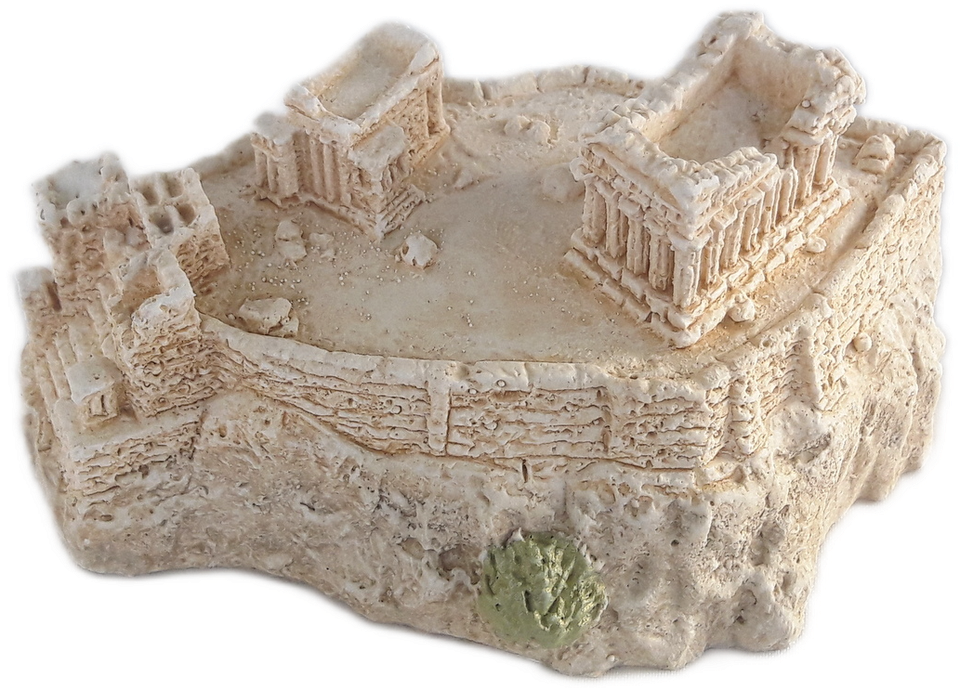 New Greek Greece Athens Parthenon Acropolis Hill Model Statue Miniature ...