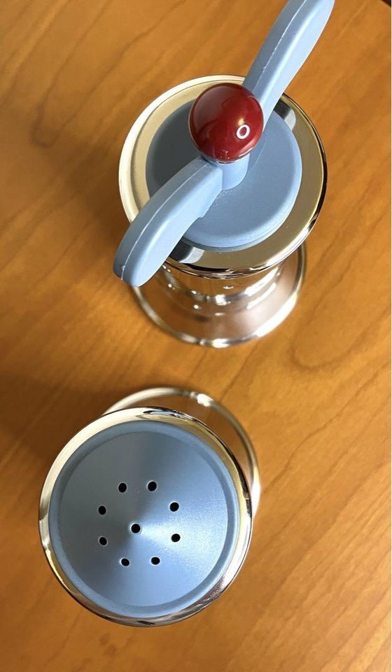 Alessi pepper mill & salt caster set 5.5 inches 6 | eBay