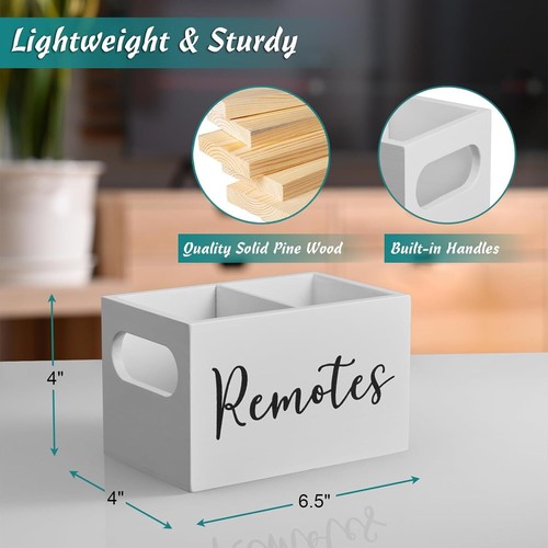 Remote Control Holder, White TV Caddy Organizer for | eBay