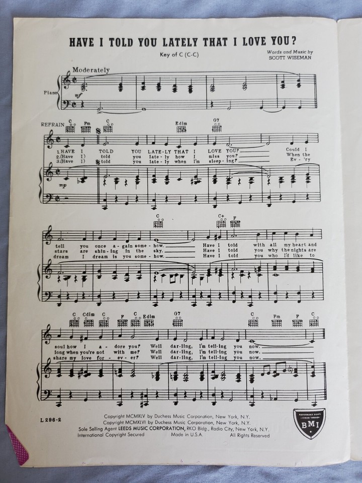 Assorted Sheet Music - Your Choice, 4/$5, Not all titles shown in main ...