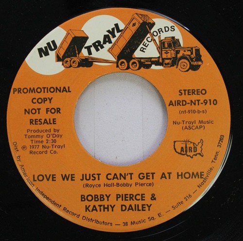 Rare Country Nashville 45 Bobby Percez & Kathy Dailey - Amour Nous Just ...