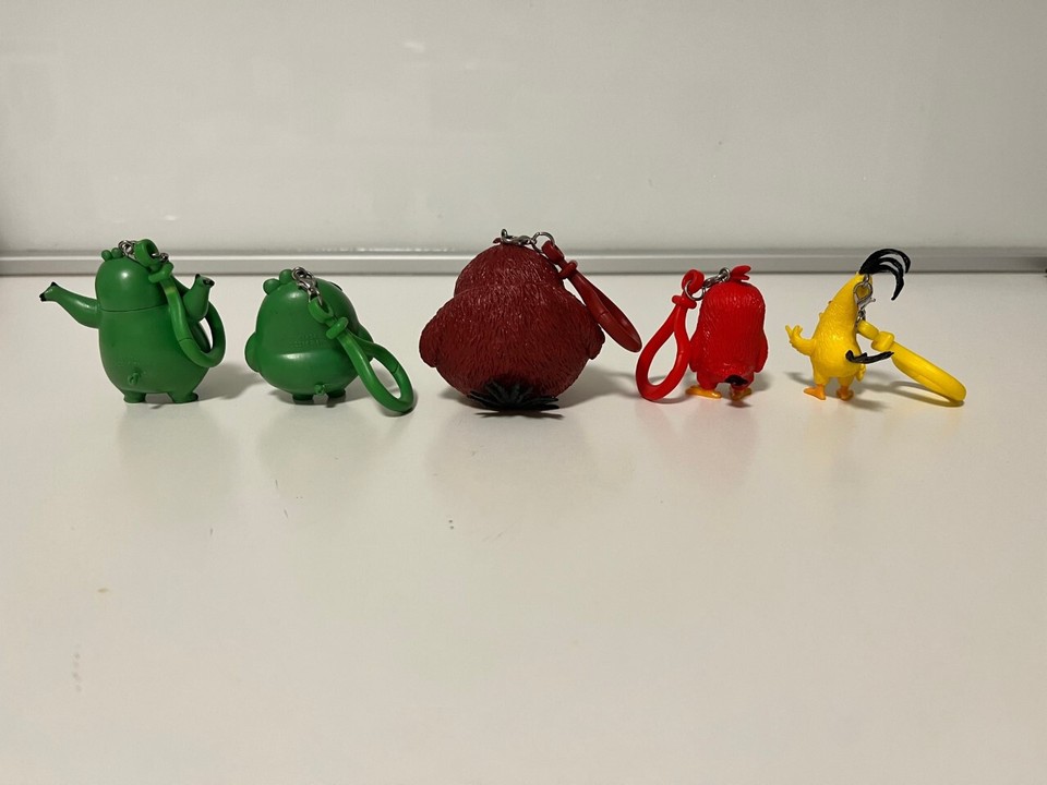 Rovio Angry Birds Rovio Keychain Keyring Red Terence Chuck Leonard Pig ...