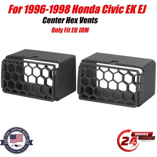 Center Hex Vents For 1996-98 Honda Civic EK EJ Pair 9in EU JDM 1997 ...