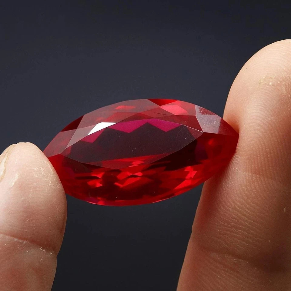 8.35 Ct Burmese Natural Ruby Blood Red Marquise Cut Certified Loose ...