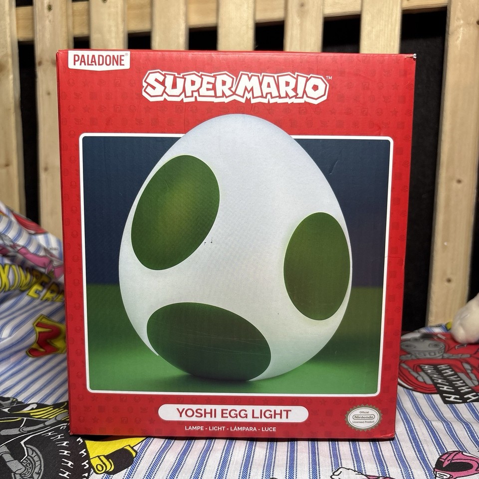 SUPER MARIO BUNDLE YOSHI EGG LIGHT + MARIO MAKER ORNAMENT SETS LOT ...