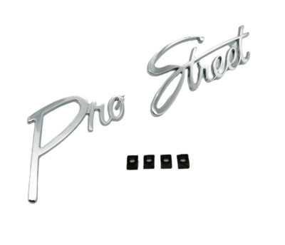 Universal Custom Chrome Pro Street Emblem For Hot Rods & More | eBay