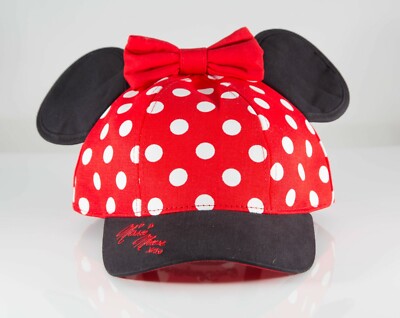 New Disney Parks Minnie Red & White Polka Dot Baseball Cap - Youth ...