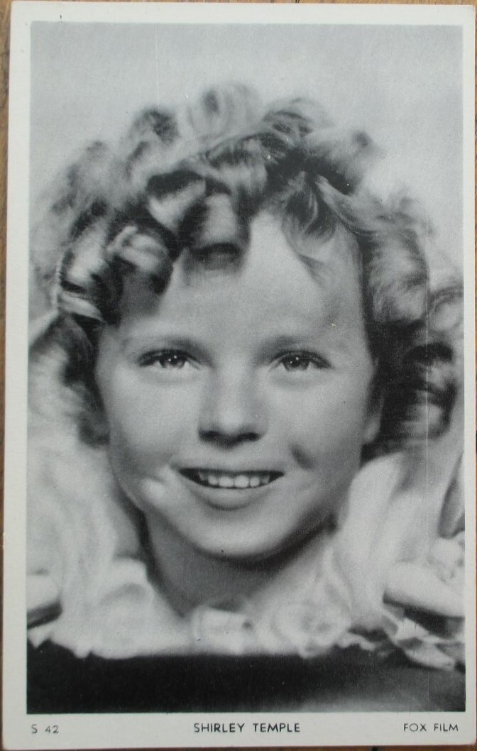Shirley Temple 1930s Fox Film Movie Star Postcard, Closeup Face View | eBay