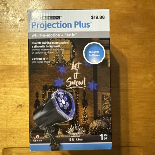 Whirl-A-Motion + Static Projection Plus LED Light Show Let It Snow NEW ...