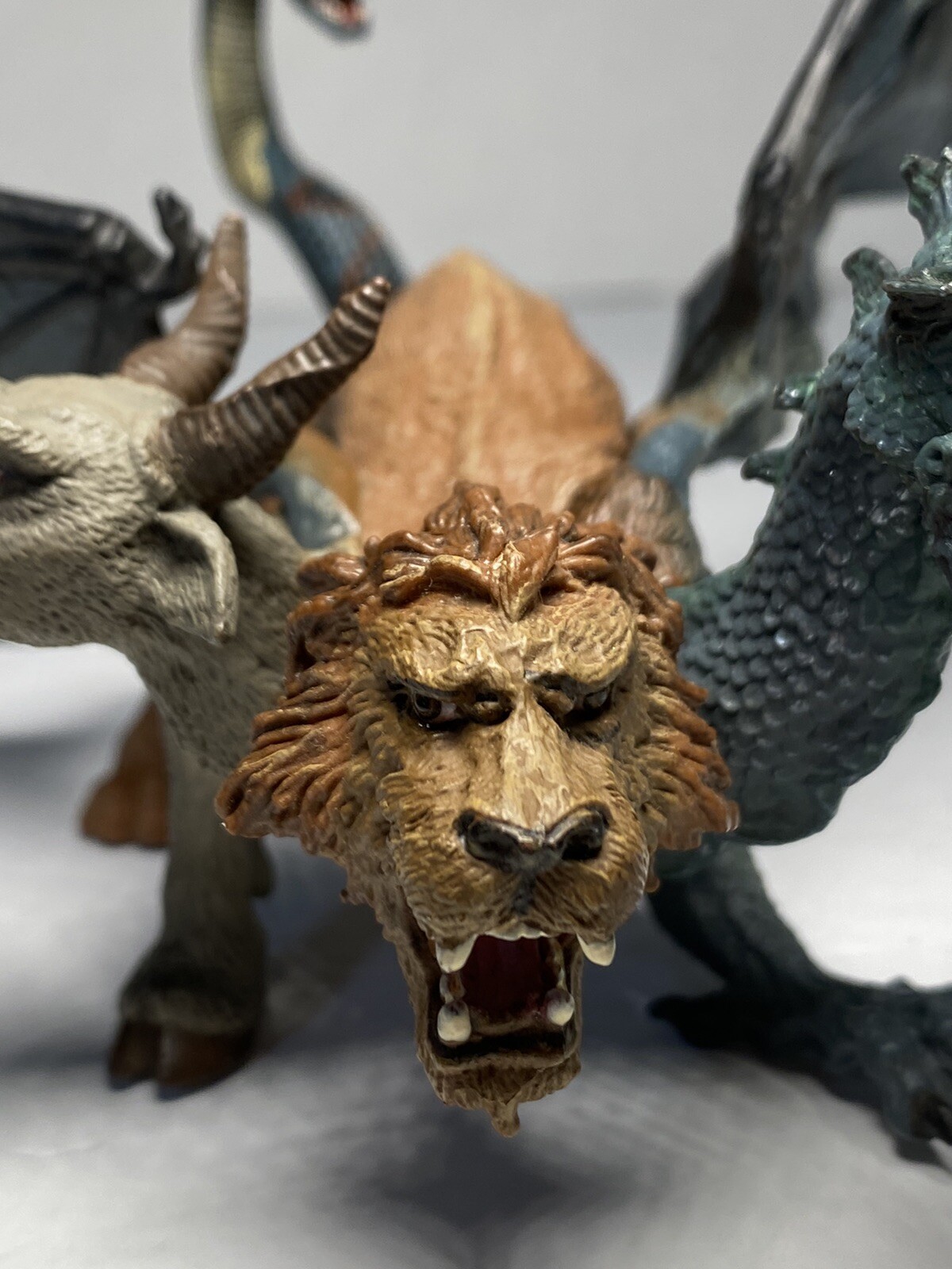 Safari Ltd. Chimera 3 Headed Dragon Lion Goat /Snake Tail Toy Action ...