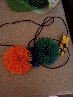 Lot of 2 VTG Microsoft Kooshi Koosh Balls Launcher with Long String | eBay