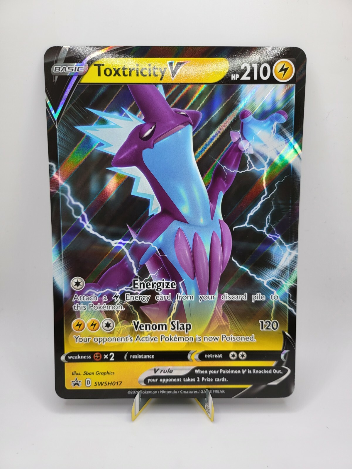 Toxtricity V JUMBO Card SWSH017 Black Star Promo Pokémon NM/M | eBay