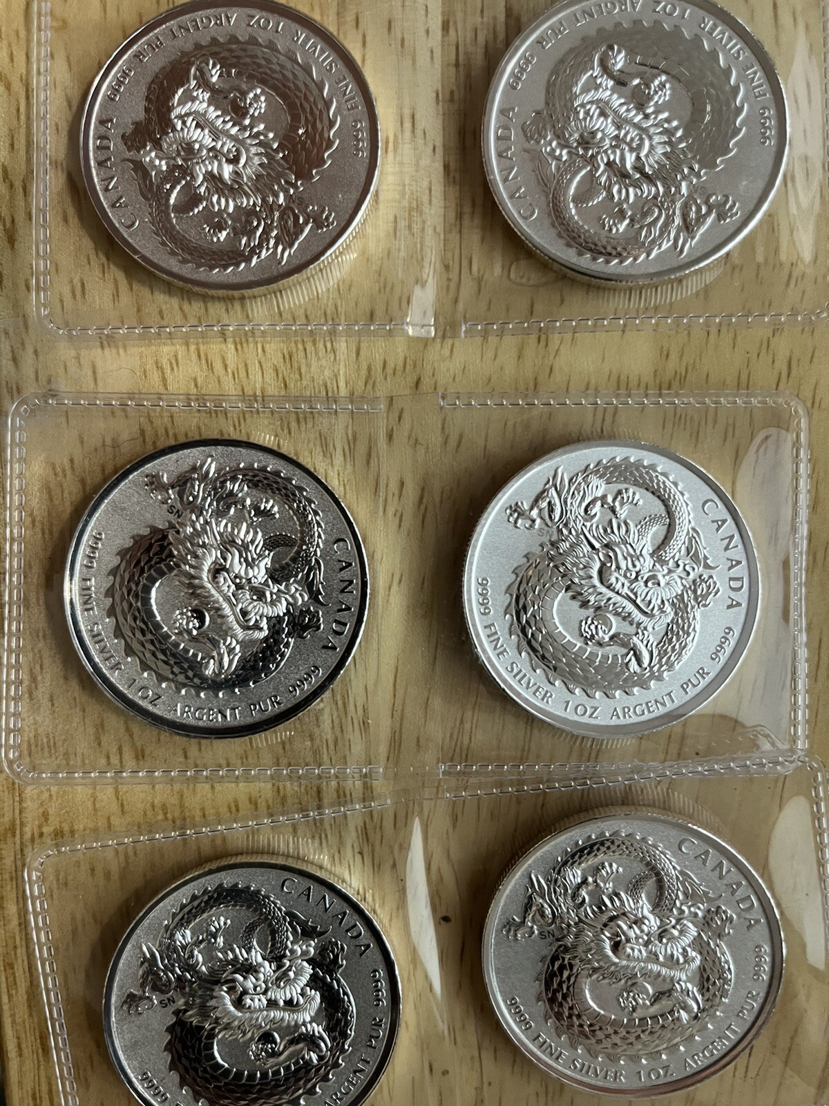 Six Total 1 oz silver dragon coins 2019 | eBay
