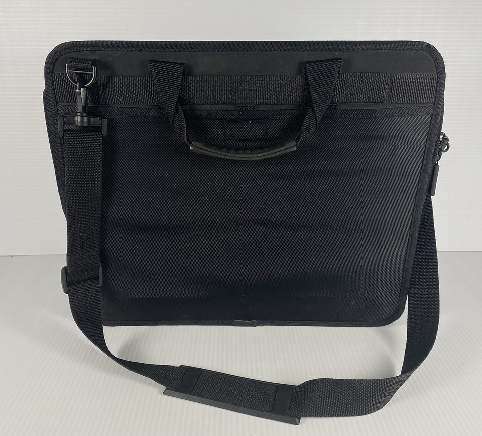 IBM Thinkpad 16” Laptop Black Nylon Carrying Case Bag W/ Shoulder Strap ...