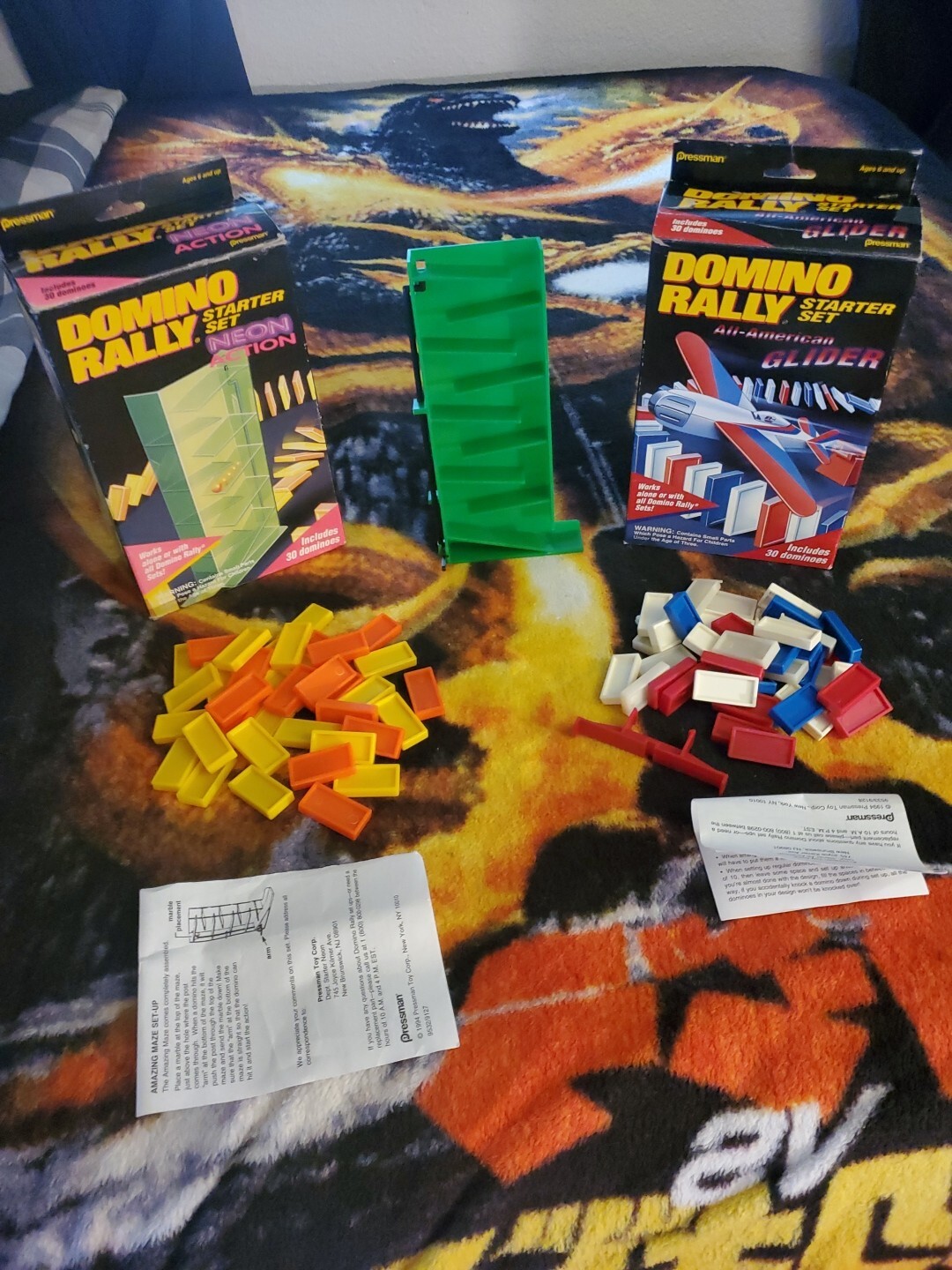 Domino Rally Neon Action & American Glider | eBay