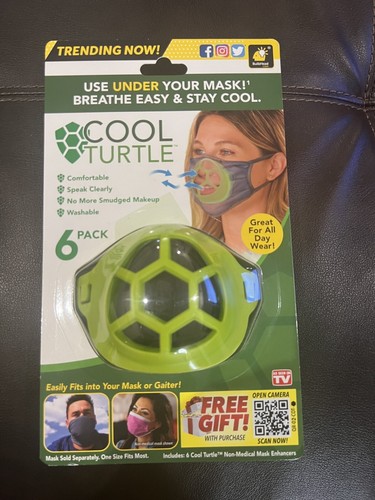 Cool Turtle For Face Mask 6 Pack - Breathe Easy Stay Cool Under Mask ...