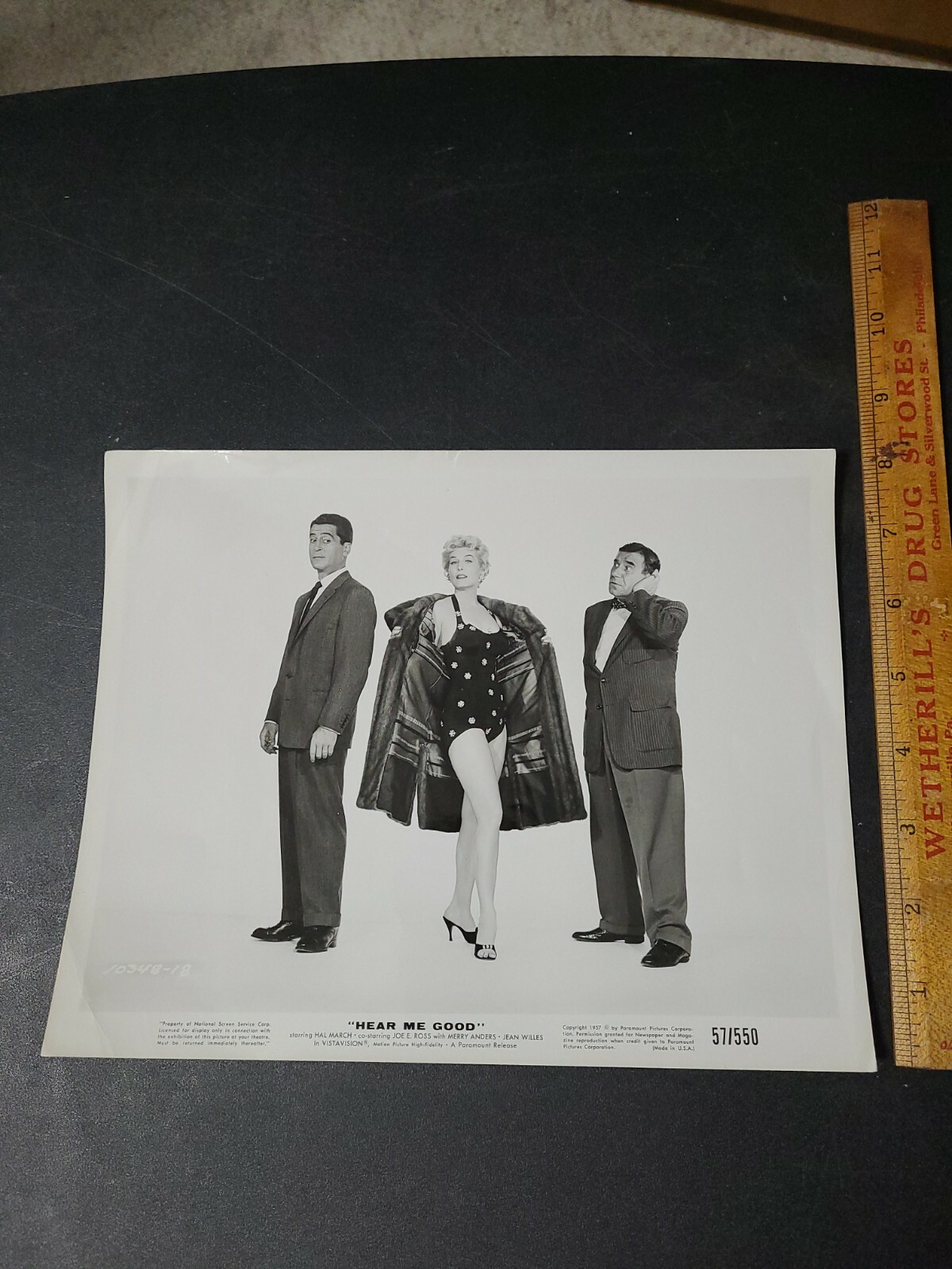 Vintage Hollywood Starlet Risqué Pinup Photograph Jean Wiles 1957 "hear ...