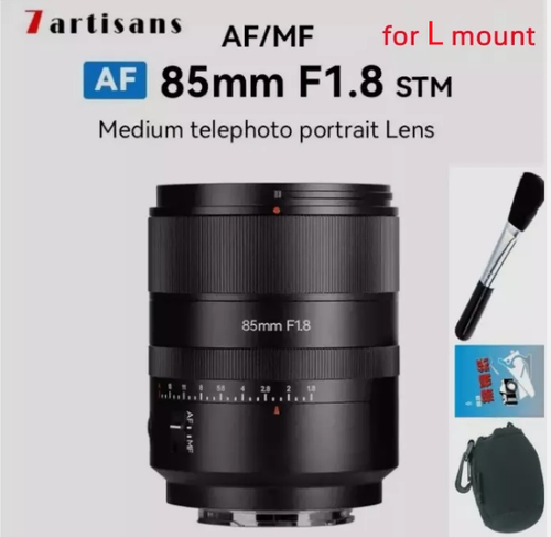 7Artisans 85mm F1.8 STM Auto Focus Full Frame Portrait Lens for Leica L ...