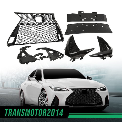 F Sport A Set Front Grille Grill Black Fit For 2017-2022 Lexus Is250 ...