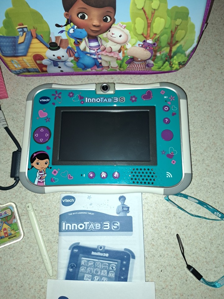 VTech InnoTab 3S Learning Tablet Disney Doc McStuffins with Carrying ...
