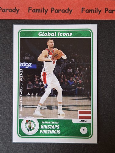 Kristaps Porzingis 56 Boston Celtics Sticker Panini NBA Basketball 2023 ...