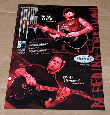 Ibanez Guitars -BRIAN LEPPKE & SCOTT DANOUGH of BLEEDING THROUGH - 2006 ...