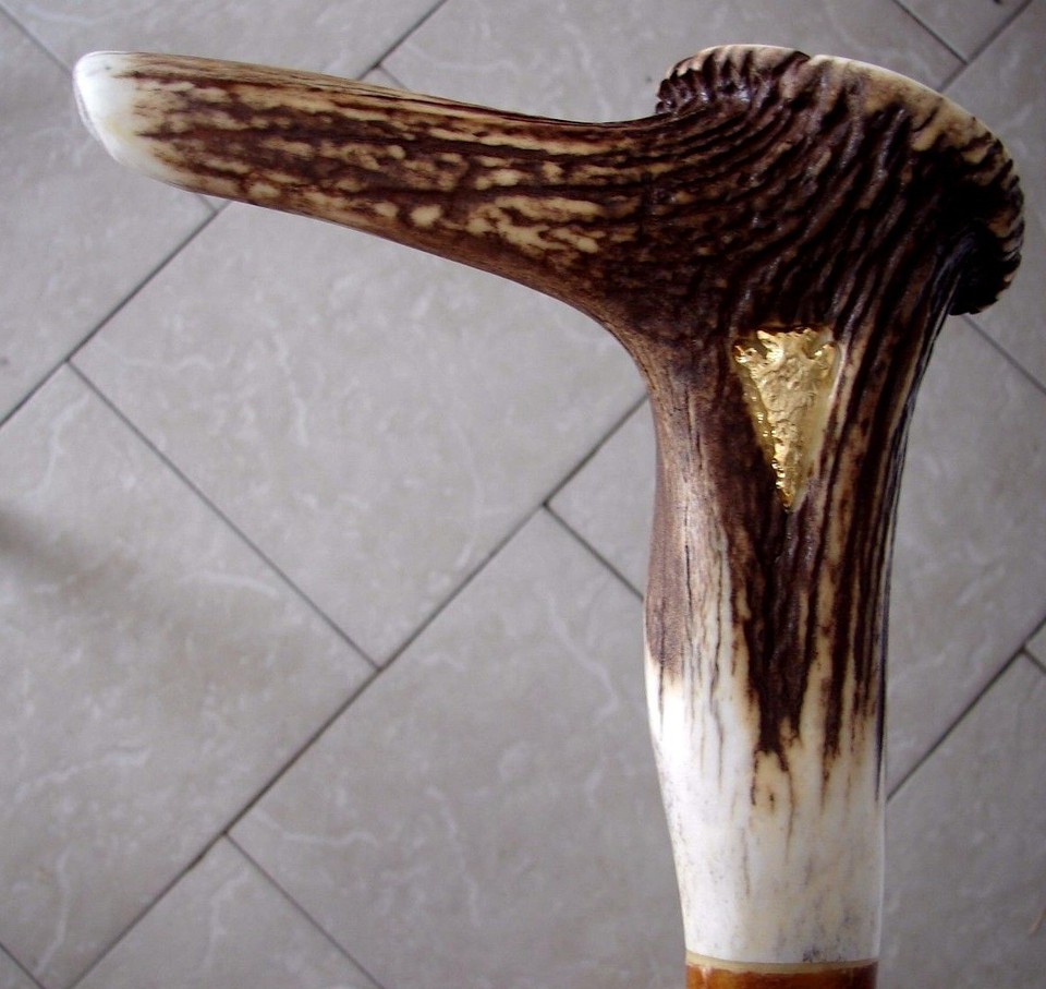 CANE ~ WALKING STICK from Bull Sex Organ - ELK HORN HANDLE CANES | eBay