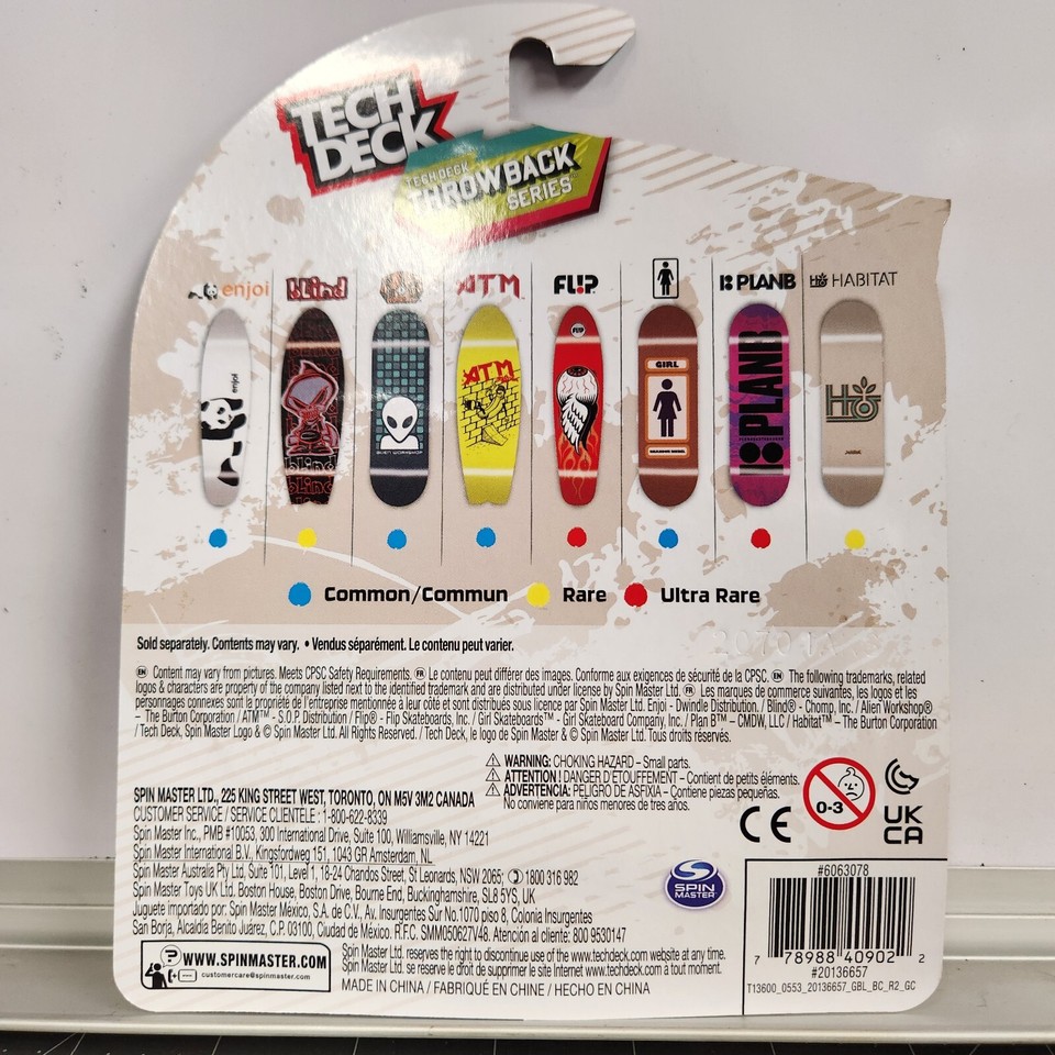 TECH DECK PLAN B ULTRA RARE Throwback Series Walmart Fingerboard Skateboard NEW 778988409022| eBay