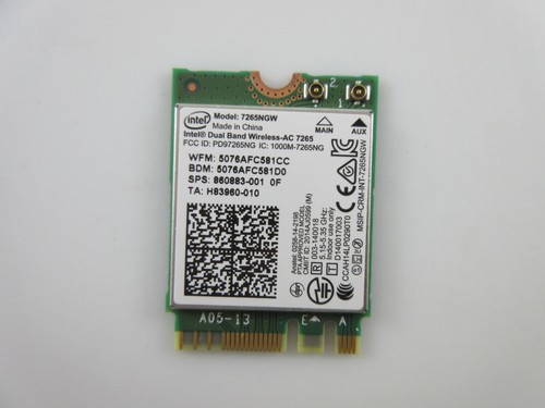 Carte Wifi ACER CHROMEBOOK R751TN 7265NGW 860883-001 Original | eBay