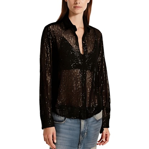 Lucky Brand Womens Black Sequined Button-Down Top Blouse XXL BHFO 9388 197816465625| eBay