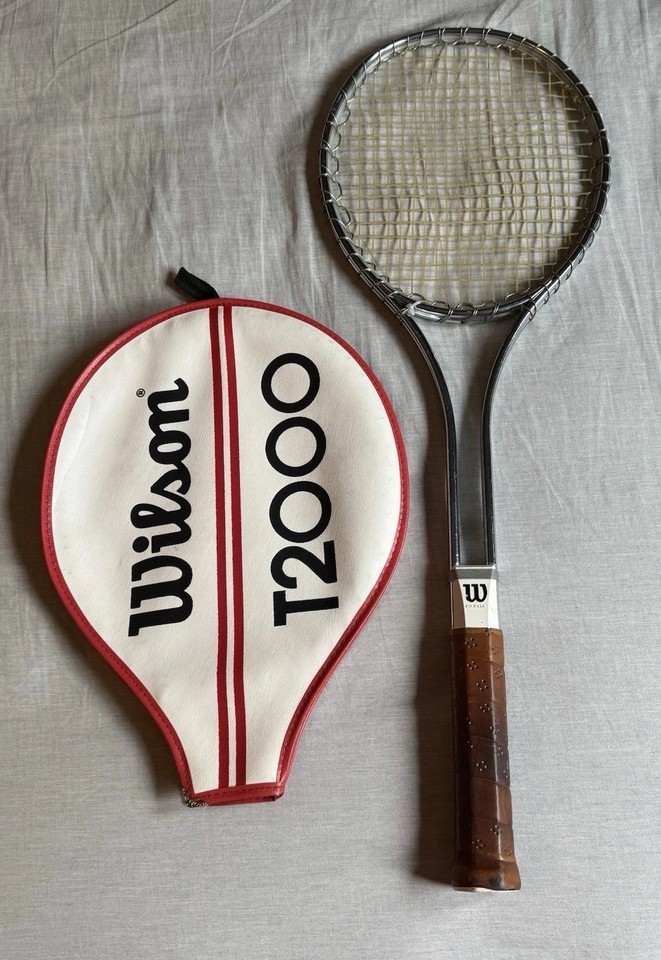 Four 1960s Vintage Wilson T2000 Steel Tennis Rackets W/ Cover Made In ...
