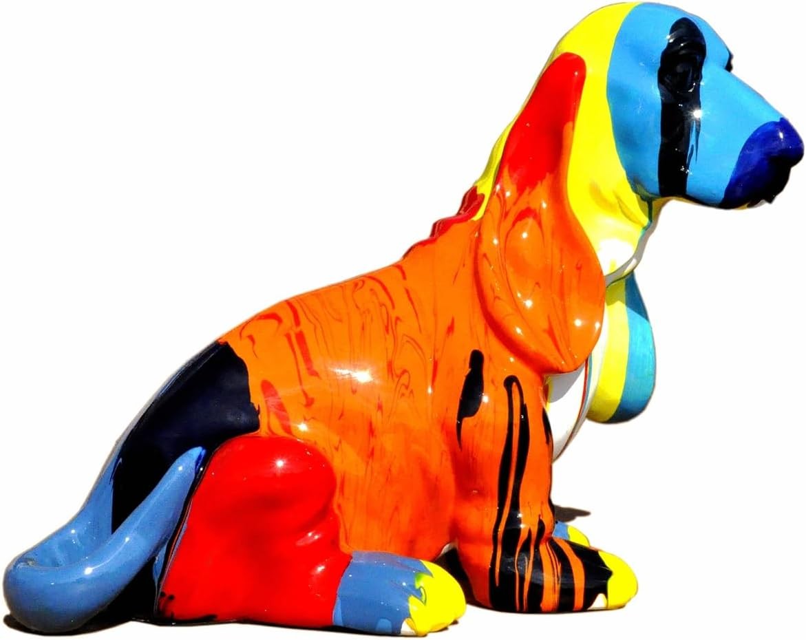 Large Beagle Dog Statue Sclupture Modern Animal Figurine Ground Décor ...