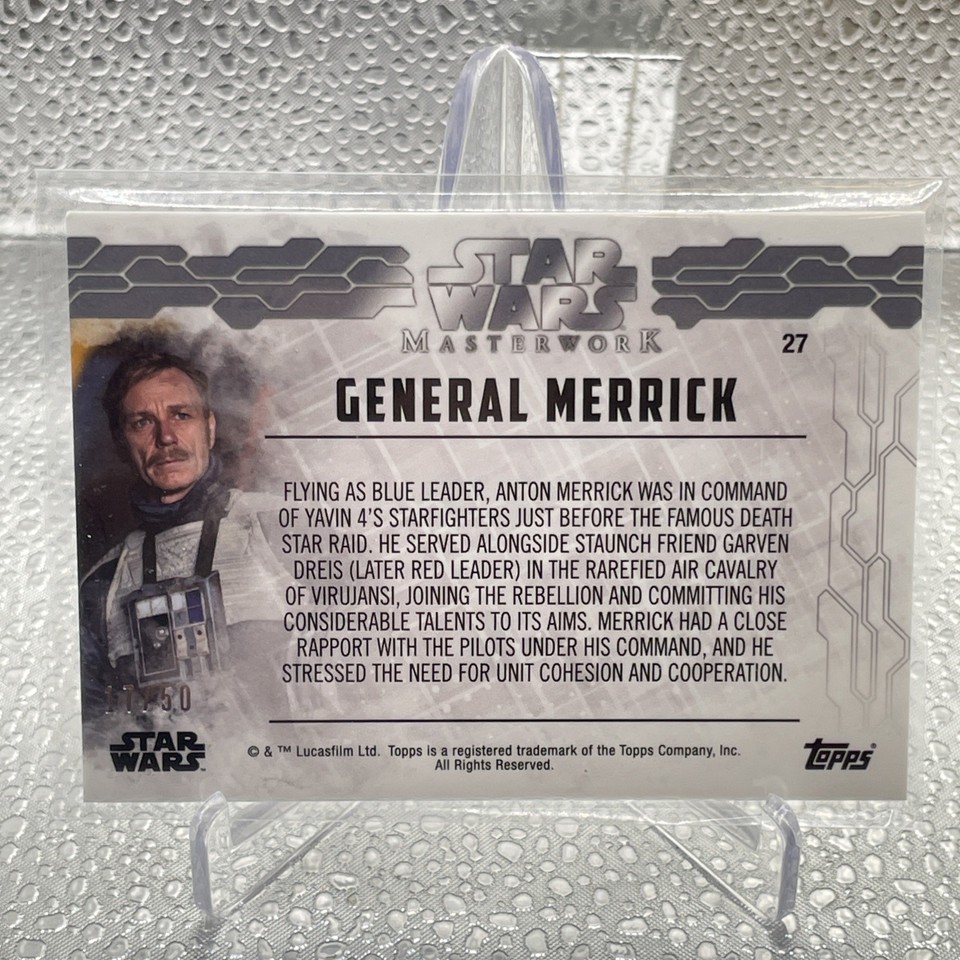 2017 Topps Star Wars Masterwork #27 General Merrick /50 Purple | eBay