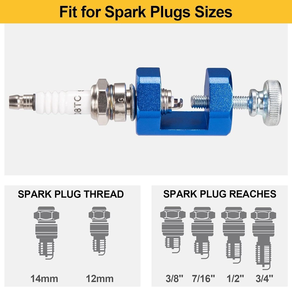 Spark Plug Gap Tool 2pcs Precision Adjustment Kit for 12mm 14mm Spark ...