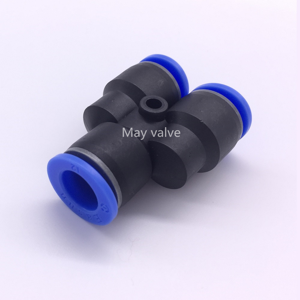 5pcs Y Union 10mm Splitter Pneumatic Connector Push In Fitting Air Hose ...