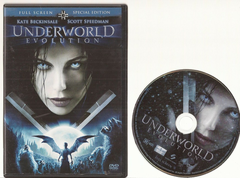 Underworld: Evolution (DVD, Special Edition Full Screen) Disc & Cover ...