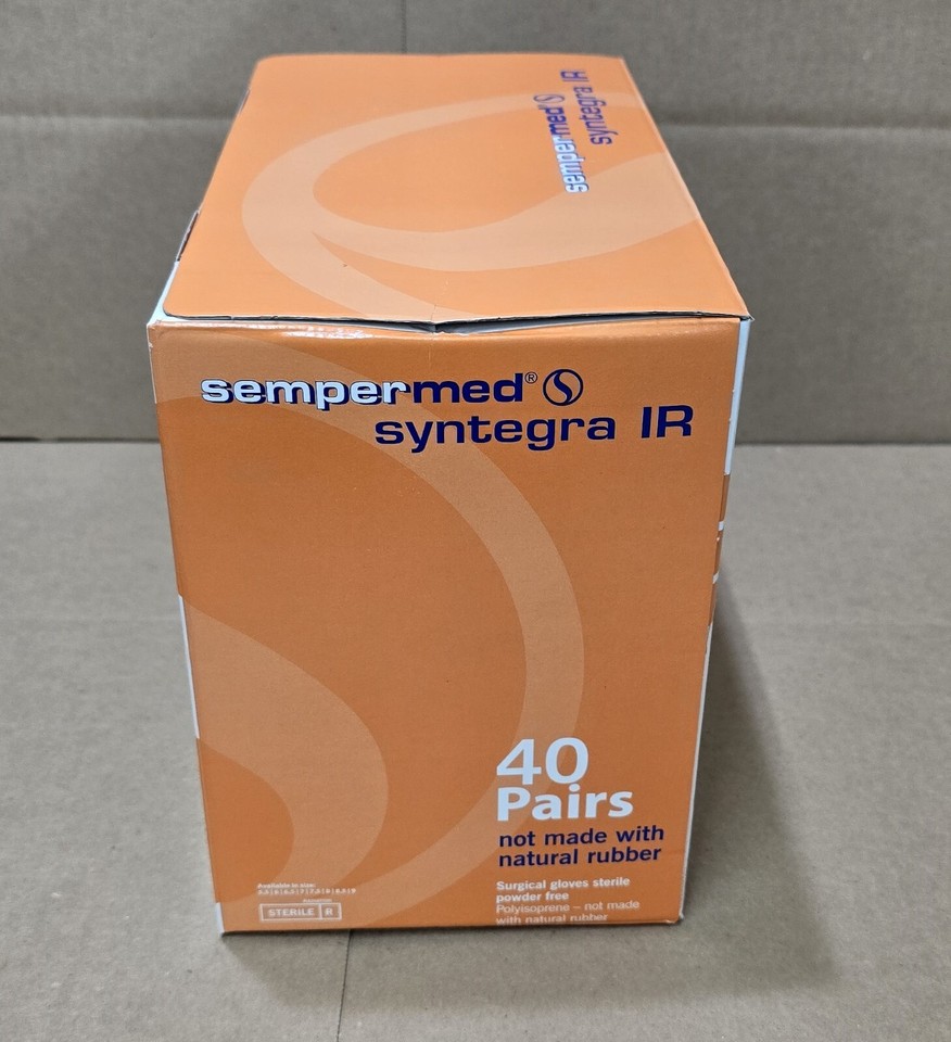 Sempermed Syntegra IR Polyisoprene Surgical Gloves Sterile Size 6 1/2 ...