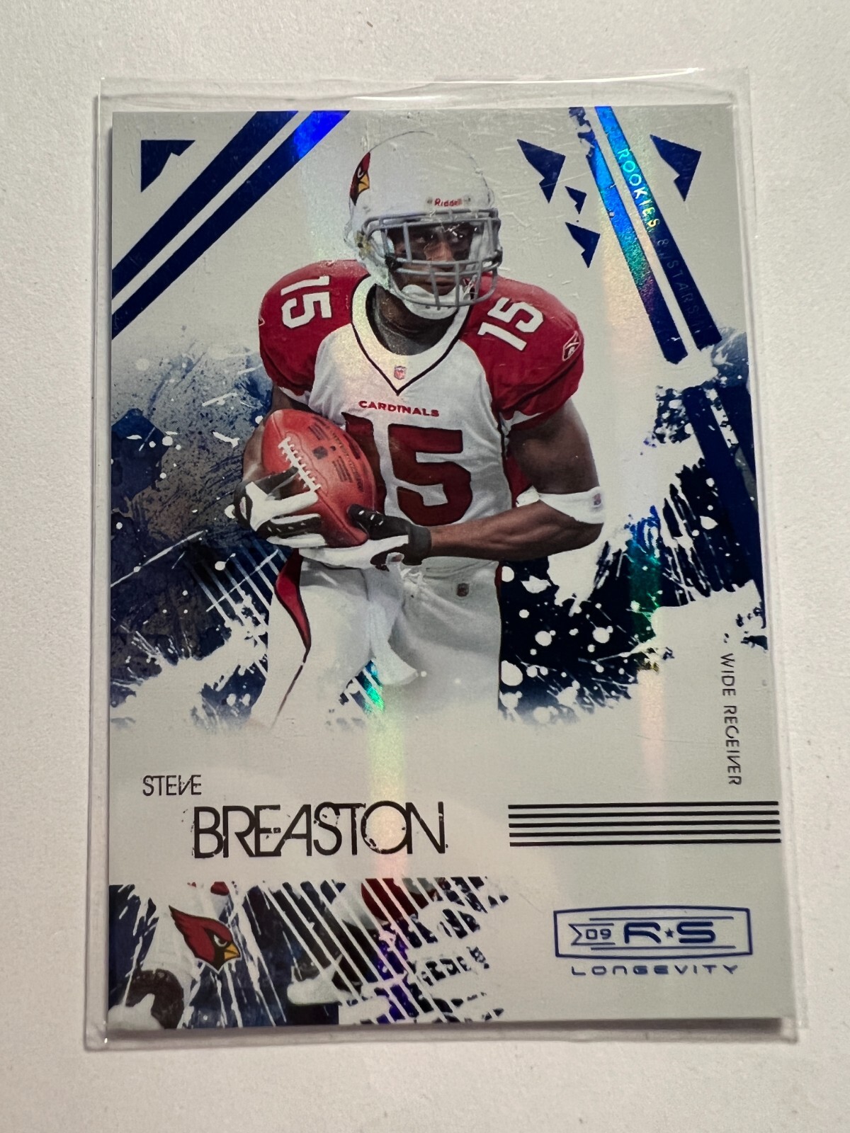 K2,546 - 2011 Rookies and Stars Longevity Sapphire #3 Steve Breaston ...