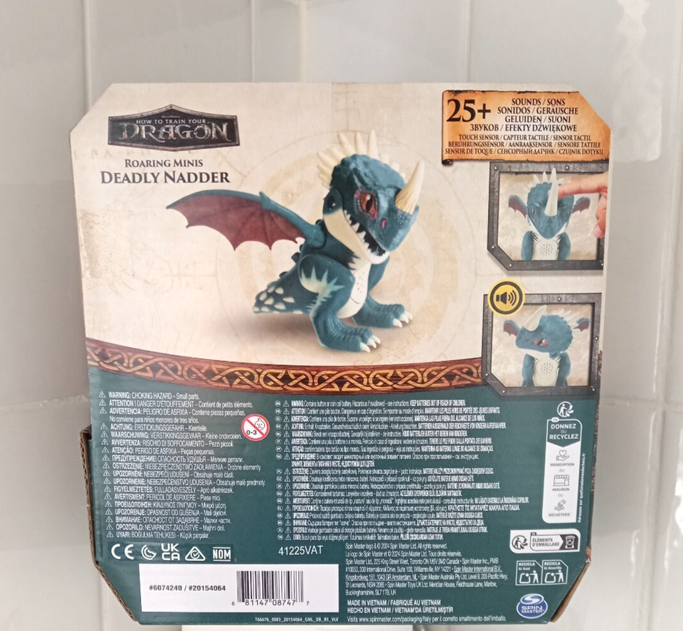 Bnib How to Train Your Dragon Roaring Minis Deadly Nadder Interactive ...