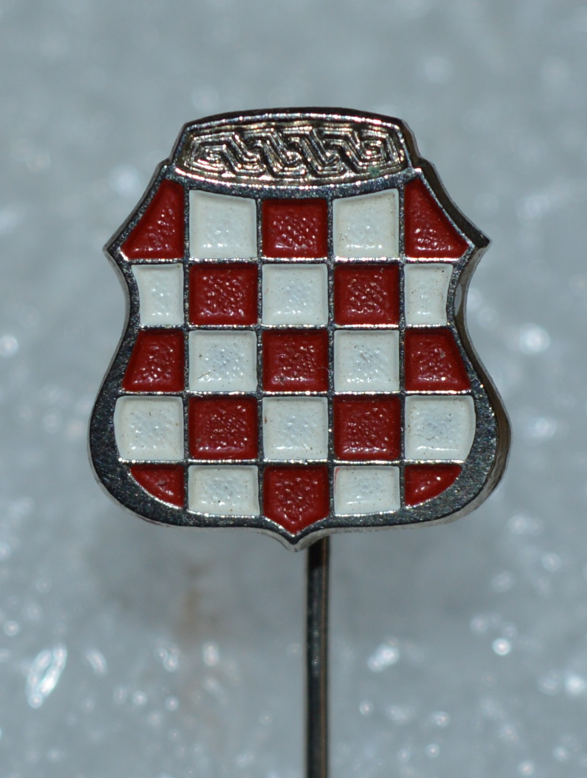 Croatia coat of arms Herzeg Bosnia HVO crest heraldic vintage pin badge ...