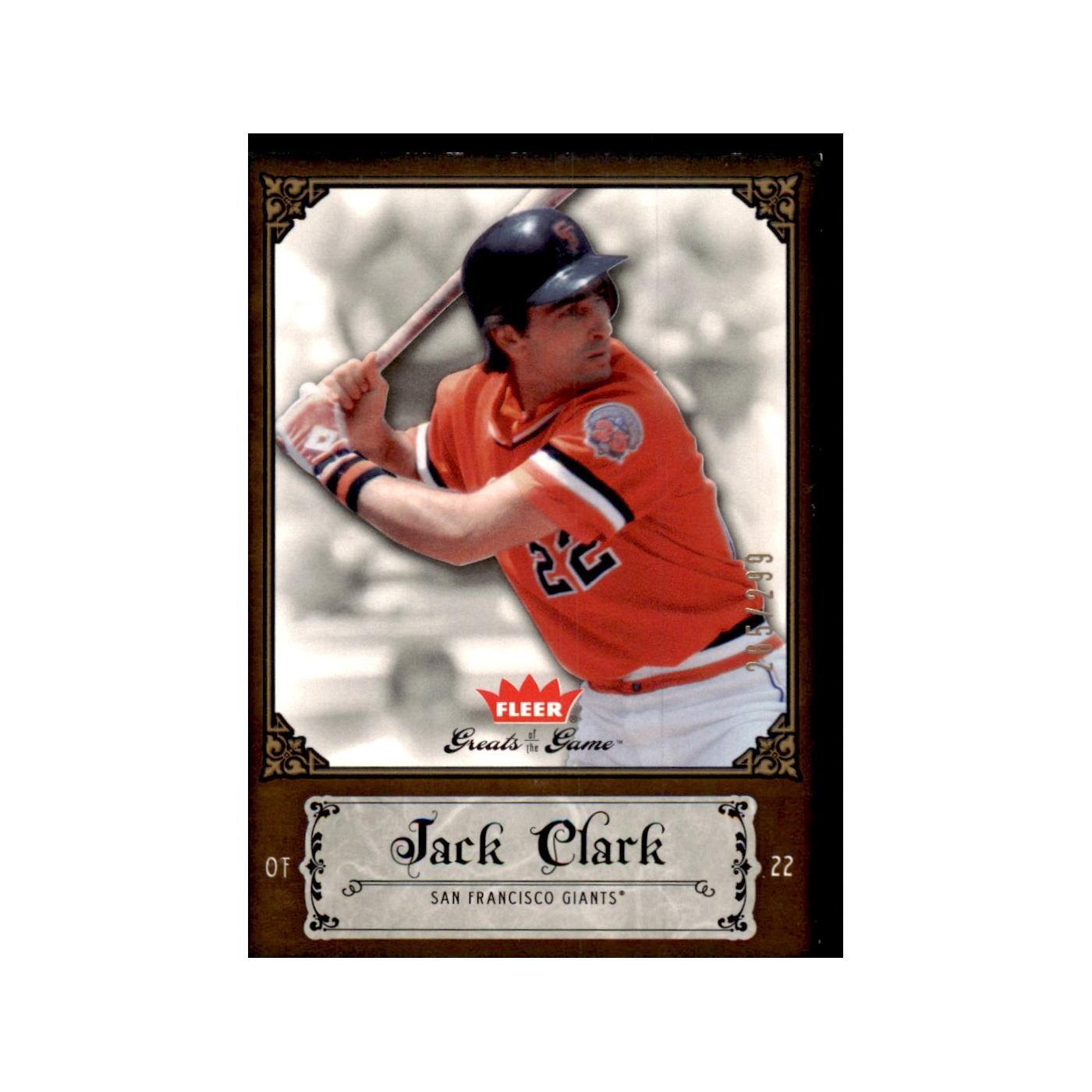2006 Fleer Greats of the Game Jack Clark Baseball Cards #48 | eBay
