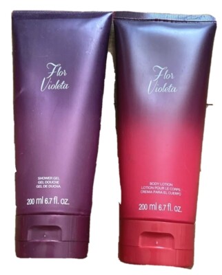 Avon Flor Violeta Body Lotion & Flor Violeta Shower Gel 6.7 Fl. Oz Each ...