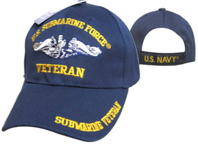 U.S. Navy Submarine Service VETERAN Dark Blue Embroidered Cap Hat CAP ...