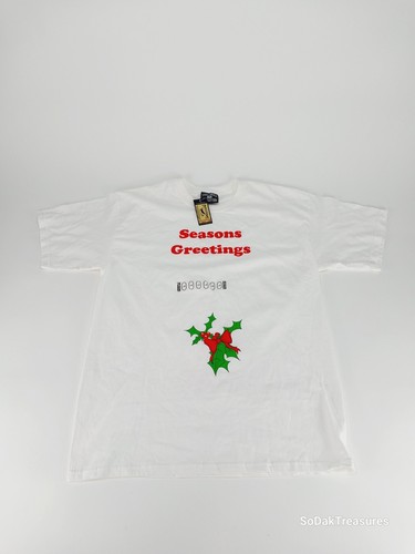 Vintage Ugly Christmas T-Shirt Mistletoe Large Funny Joke Sexual ...