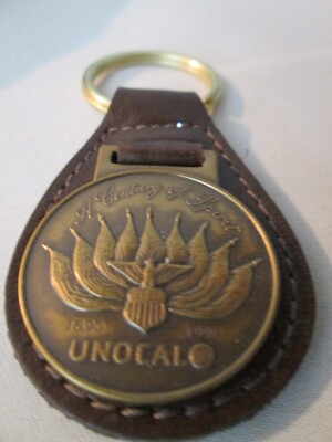 UNOCAL LEATHER KEYCHAIN | eBay