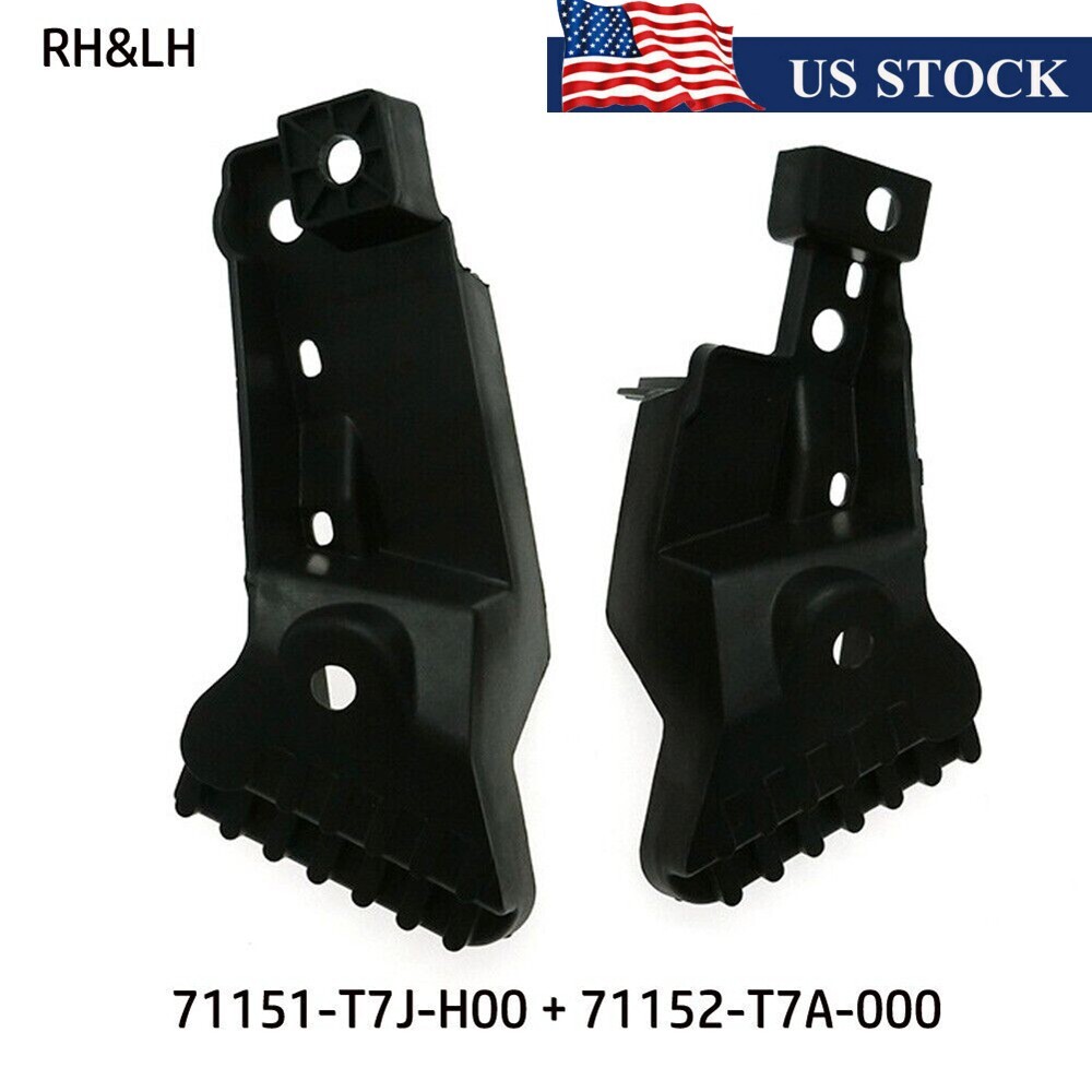 1Pair Front Bumper Beam 71151-T7J-H00 71152-T7A-000 Black For Honda HR ...