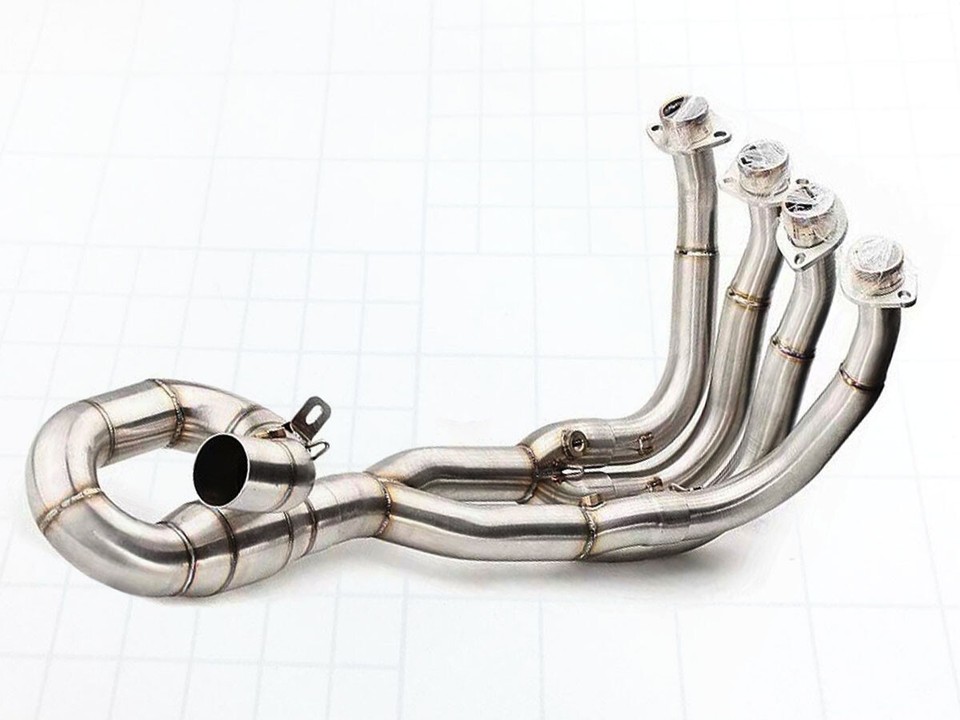 For Yamaha YZF R6 2006-2018 Full Exhaust System Header Front Link Pipe ...