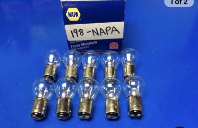 NAPA MINIATURE LAMP 10 PCS 12V 6 CP 89 | eBay