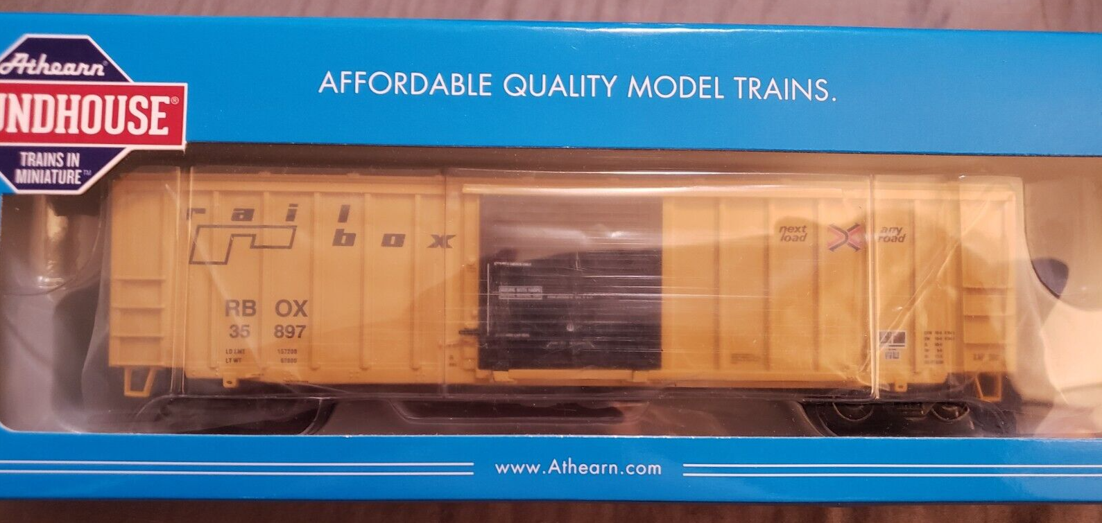 Athearn Roundhouse #14867 Railbox #35897 ACF 50' Boxcar Ho Scale Train ...