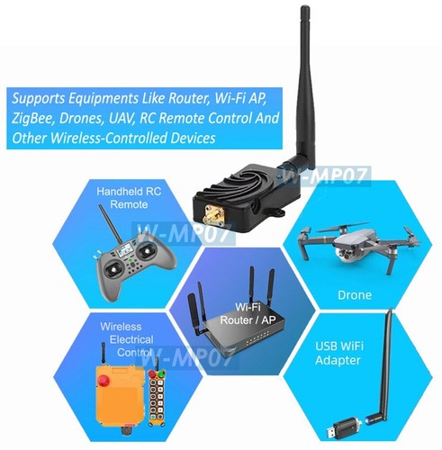 2.4GHz 4W Wi-Fi Signal Booster Range Extender For Router UAV Drone RC ...
